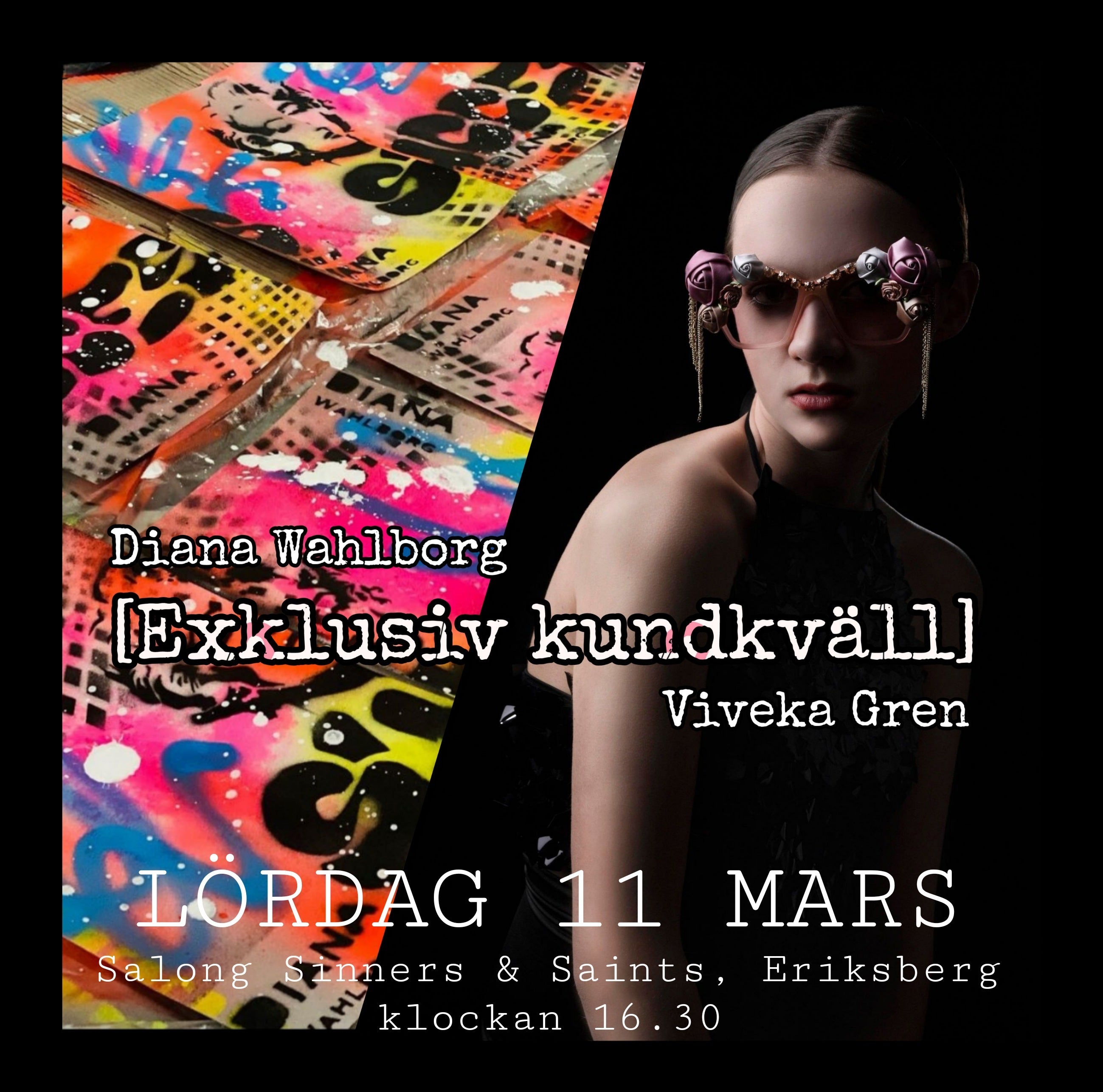 Lördagen 11 mars: Exklusiv kundkväll med Diana Wahlborg och Viveka Gre ...