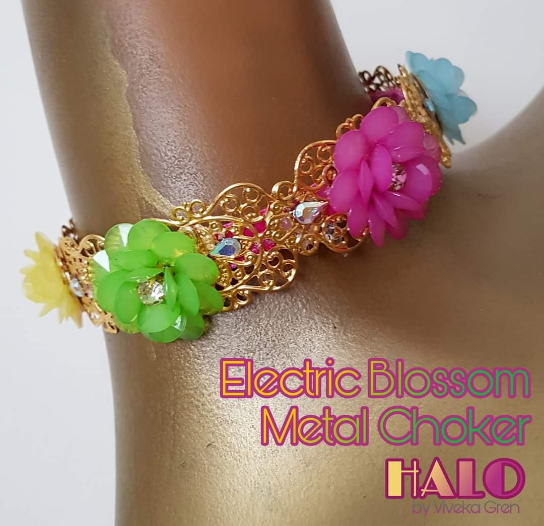 The Electric Blossom Metal Choker – Viveka Gren